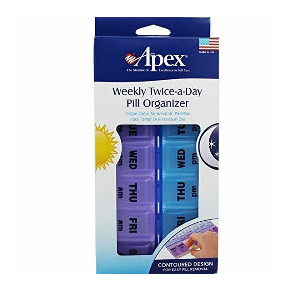 Apex Weekly Twice-a-Day Pill Organiser | Meaghers Pharmacy