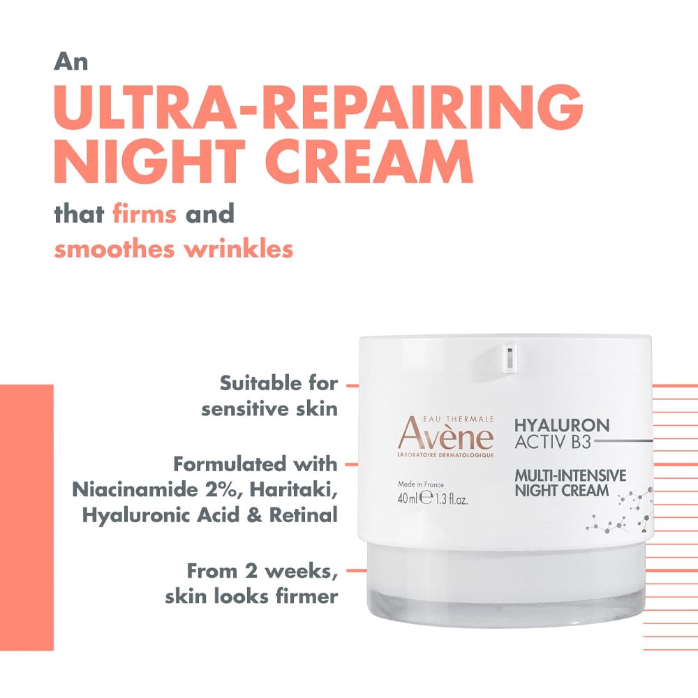 Avene Hyaluron Activ B3 Multi-Intensive Night Cream 40ml | Meaghers ...