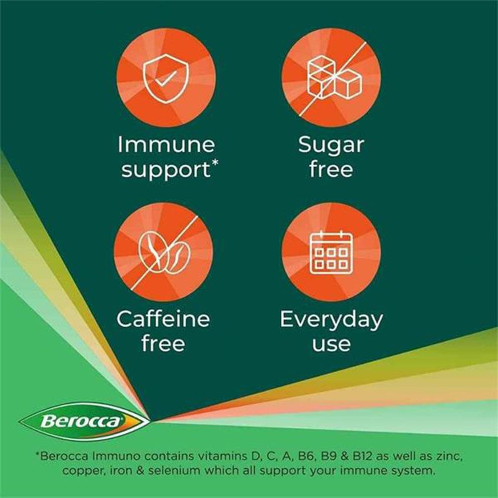 Berocca Immuno Effervescent Tablets Orange Flavour | Meaghers Pharmacy