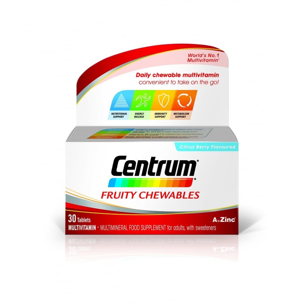 Centrum Fruity Chewables 30 Tablets | Meaghers Pharmacy