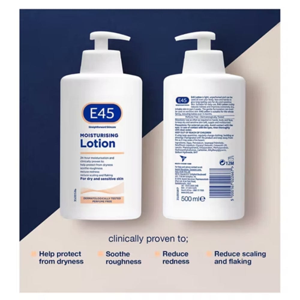 E45 Moisturising Lotion For Dry & Sensitive Skin | Meaghers Pharmacy