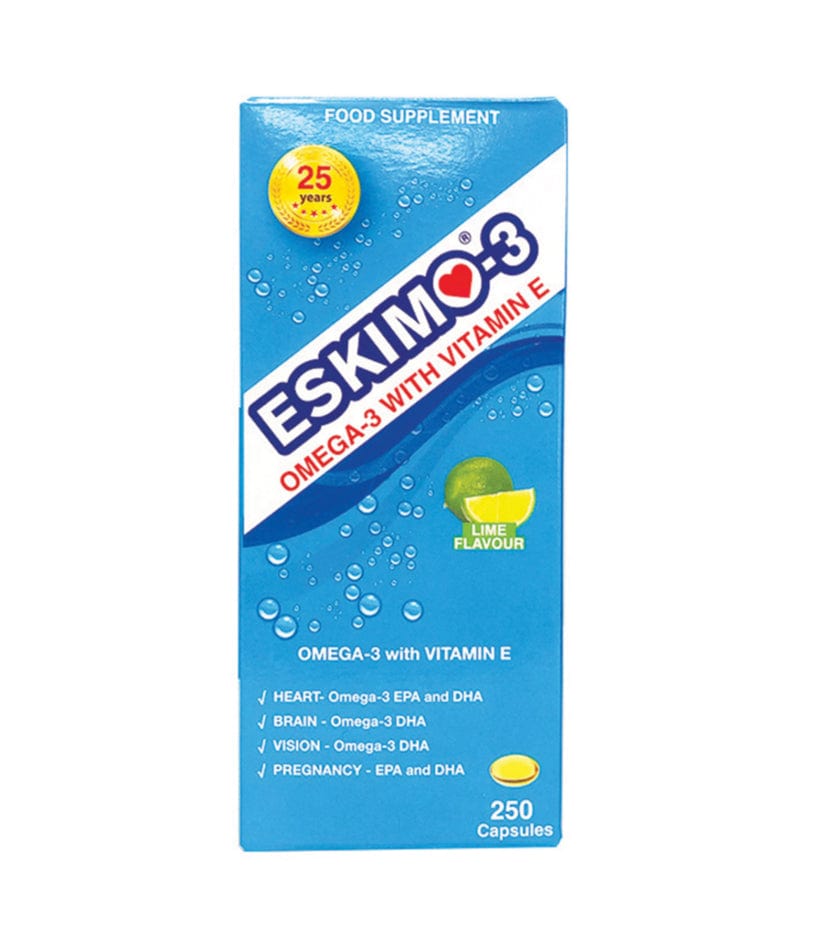 Eskimo-3 with Omega 3 & Vitamin E – 250 Capsules | Meaghers Pharmacy
