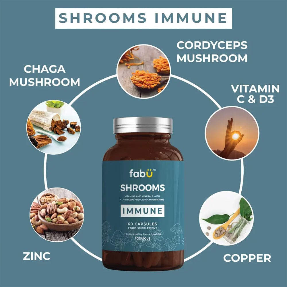 fabÜ SHROOMS IMMUNE 60 Capsules | Meaghers Pharmacy