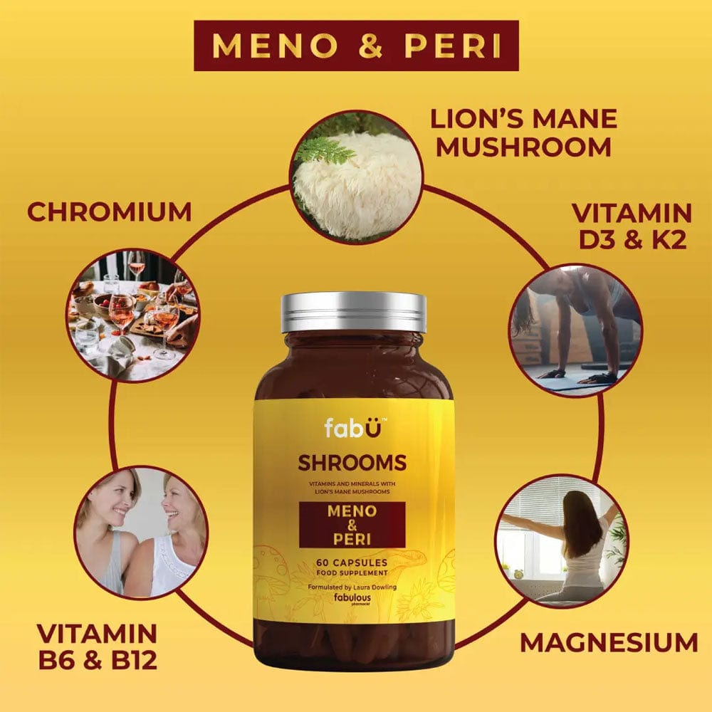 fabÜ SHROOMS MENO & PERI 60 Capsules | Meaghers Pharmacy