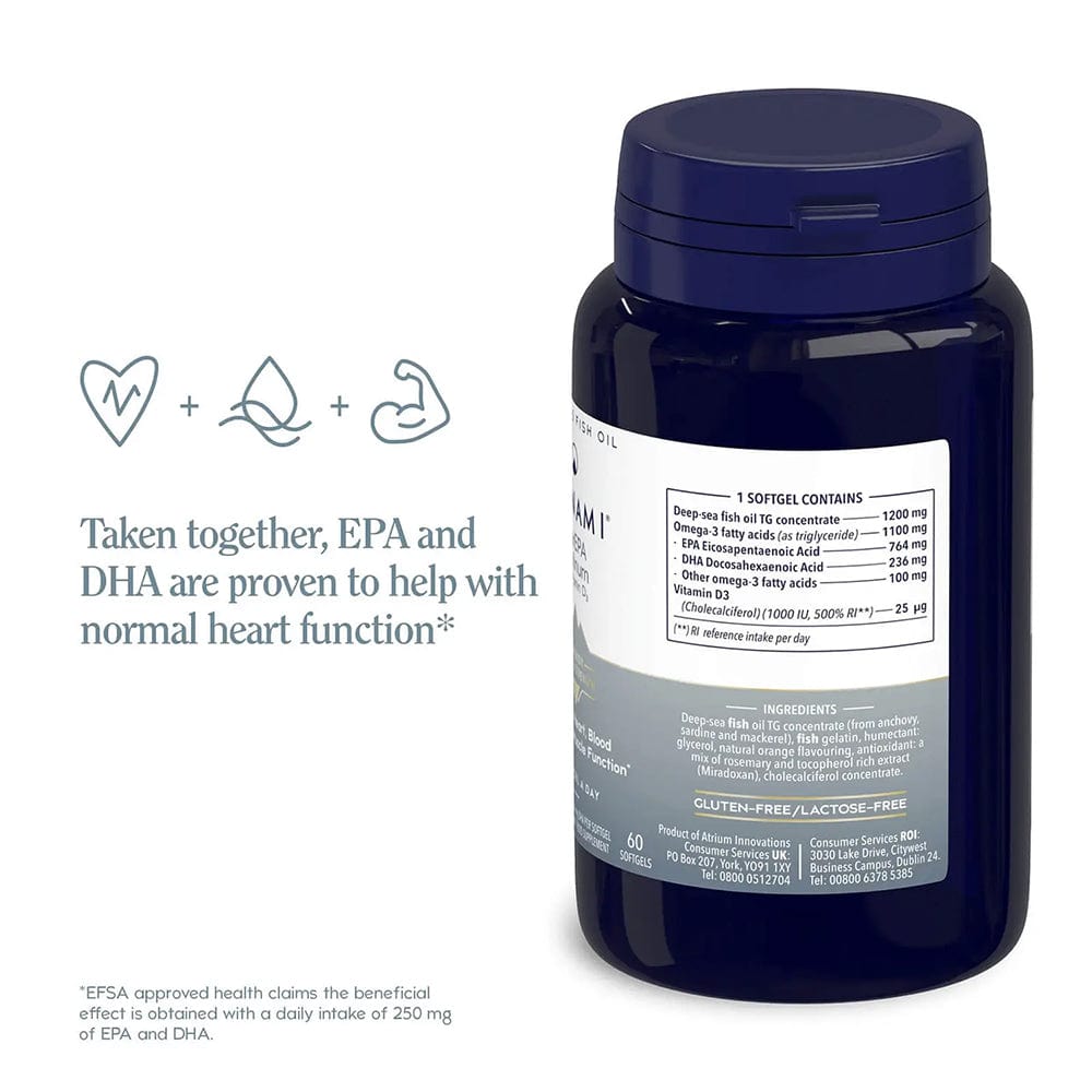 Minami MorEPA Platinum Smart Fats + D3 60 Softgels | Meaghers Pharmacy