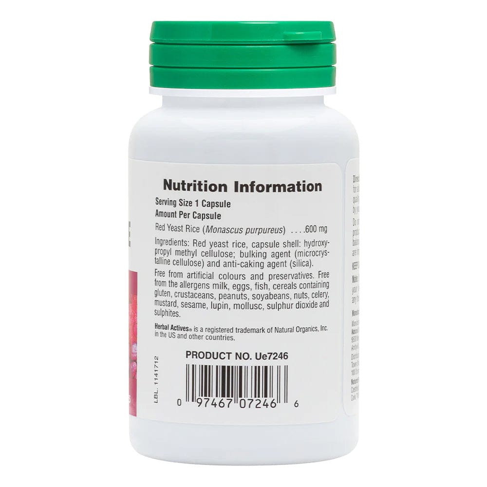 Natures Plus Herbal Actives Red Yeast Rice 600mg | Meaghers Pharmacy