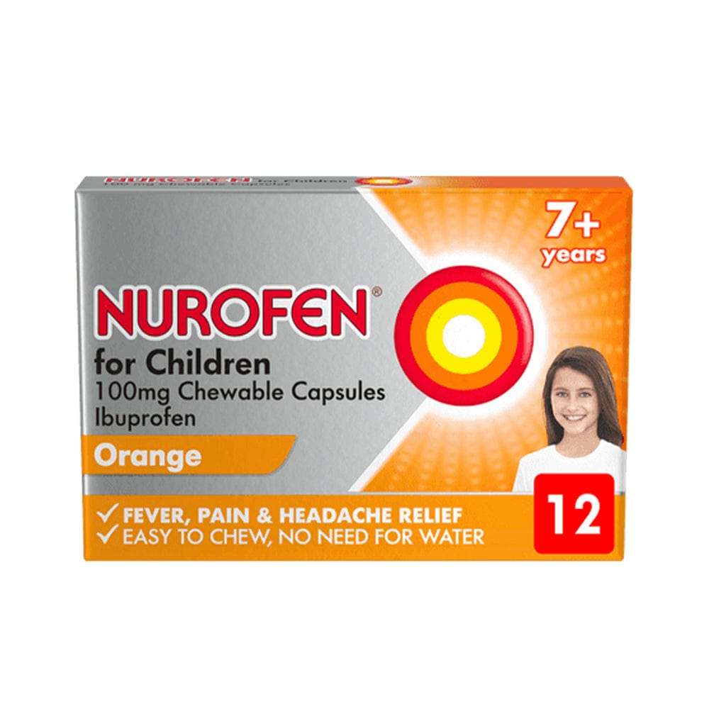Nurofen Children 100mg Soft Chewable Capsules 12s | Meaghers Pharmacy