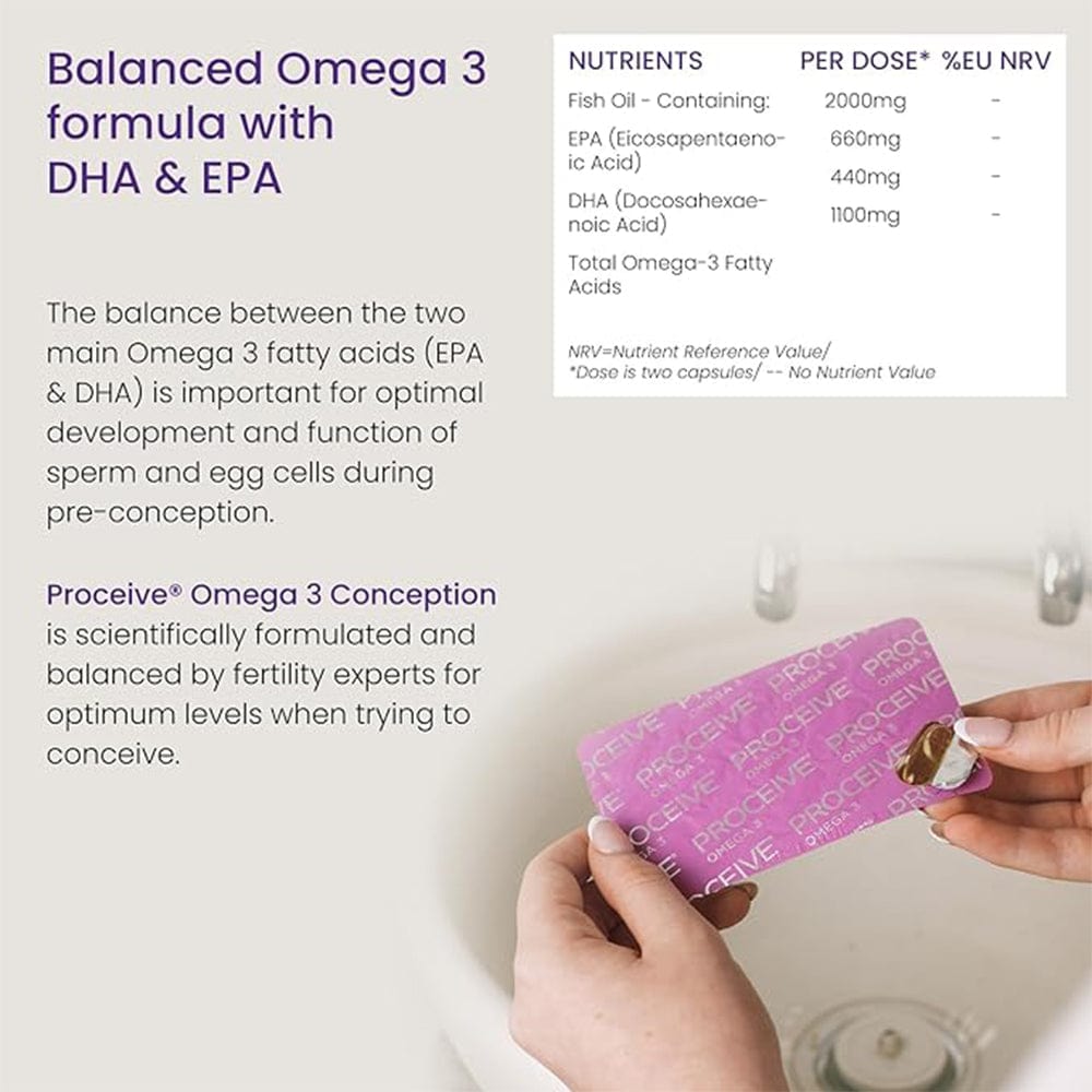 Proceive Conception and Pregnancy Omega 3 60 Capsules | Meaghers Pharmacy