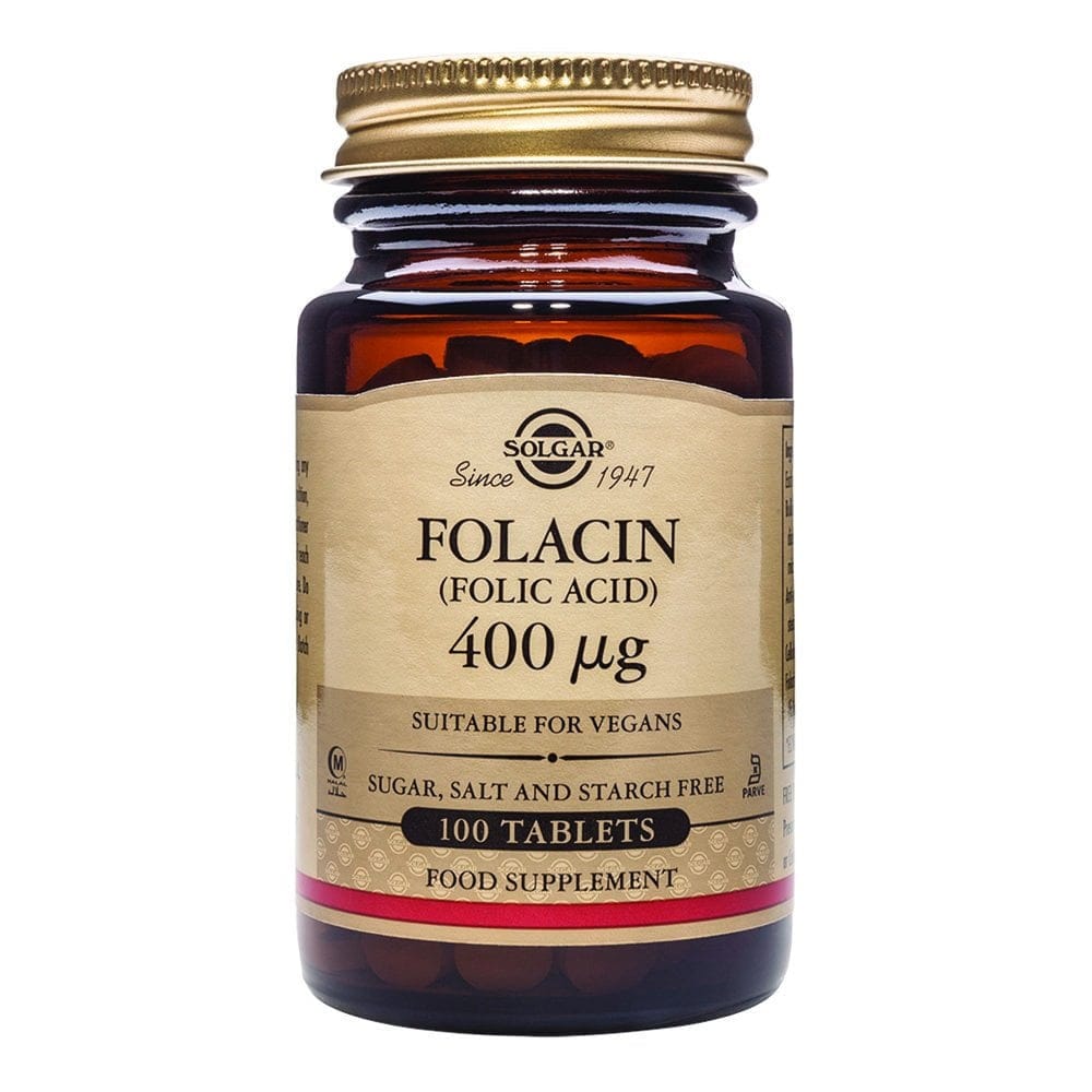 Solgar Folacin (Folic Acid) 400µg Tablets | Meaghers Pharmacy