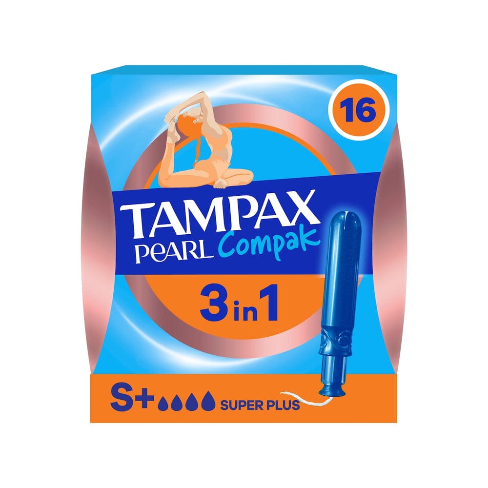 Tampax Compak Pearl Super Plus 16 Pack | Meaghers Pharmacy