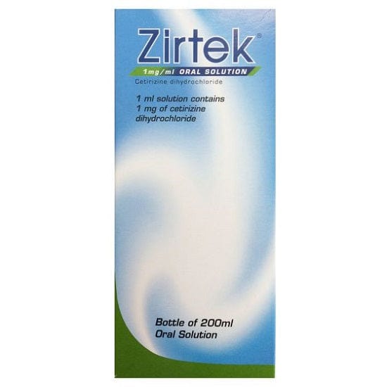 Zirtek Oral Solution - Allergy Relief - Meaghers Pharmacy Ireland